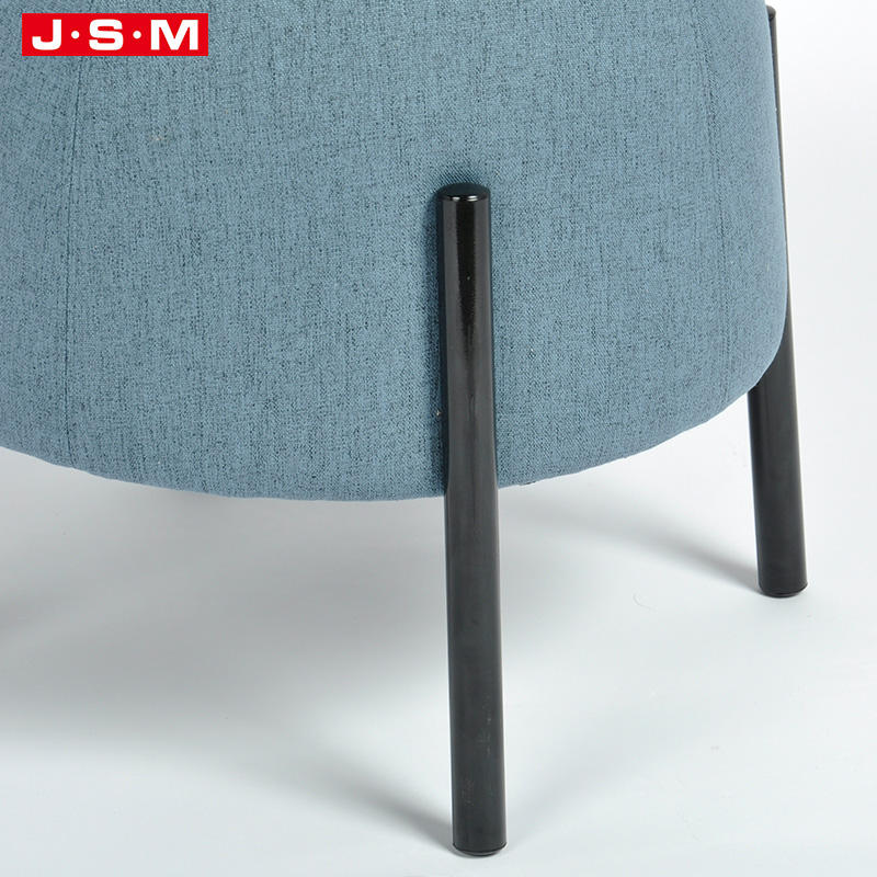 Modern Extra Large Round Poof Seat Circle Knitted Wood Frame Foam Metal ...